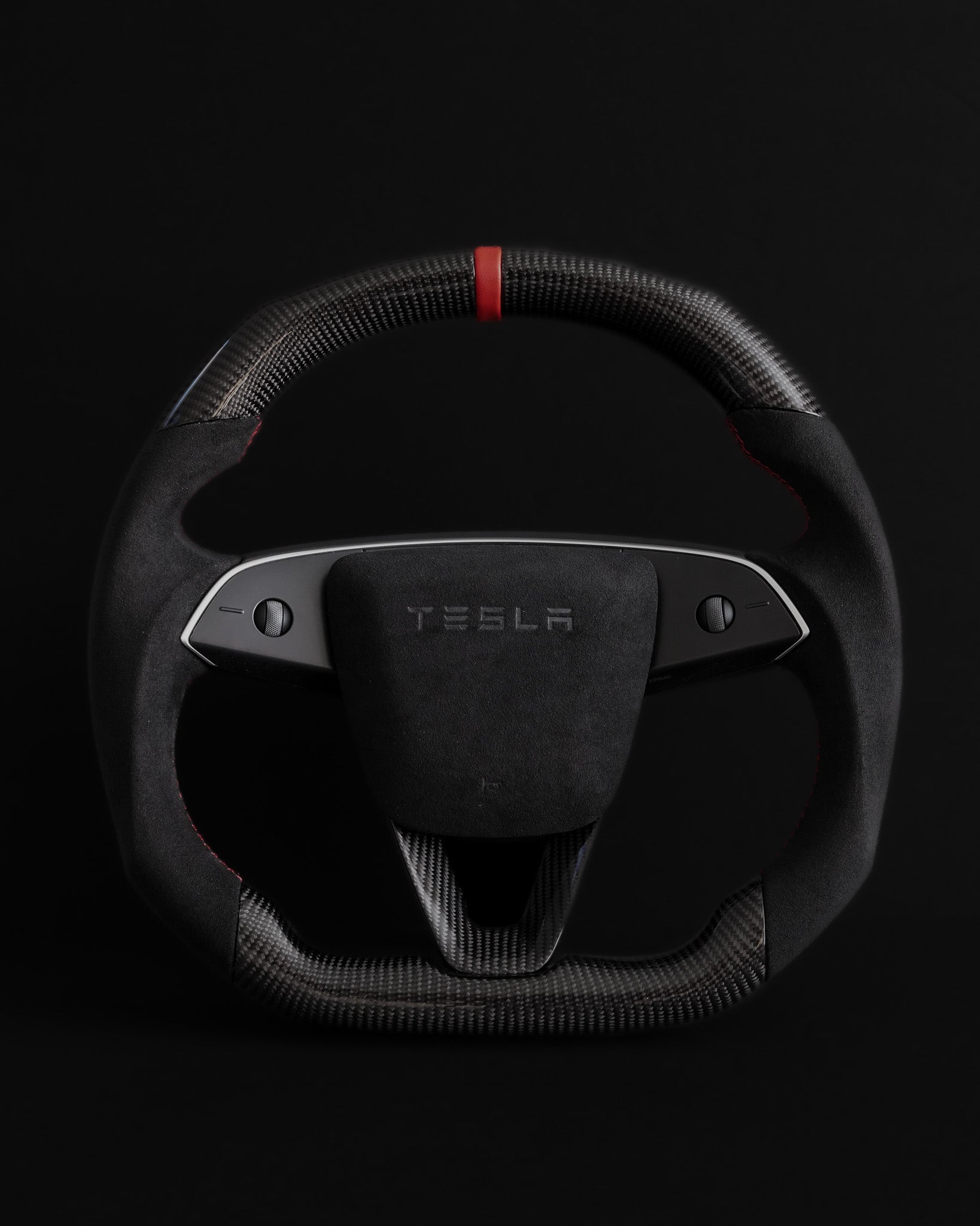 TESLA MODEL 3 HIGHLAND / MODEL Y JUNIPER 2024+ ALCANTARA FLAT BOTTOM S ...