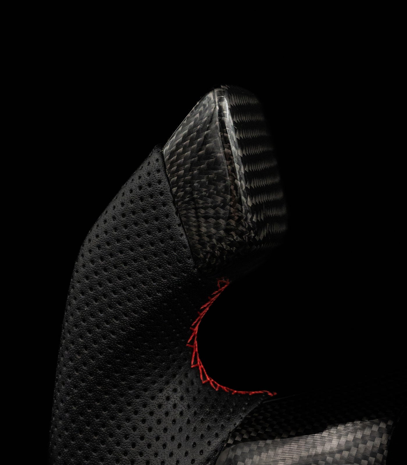 TESLA MODEL 3 / Y PERFORATED LEATHER KNIGHT RIDER GLOSS CARBON STEERIN ...