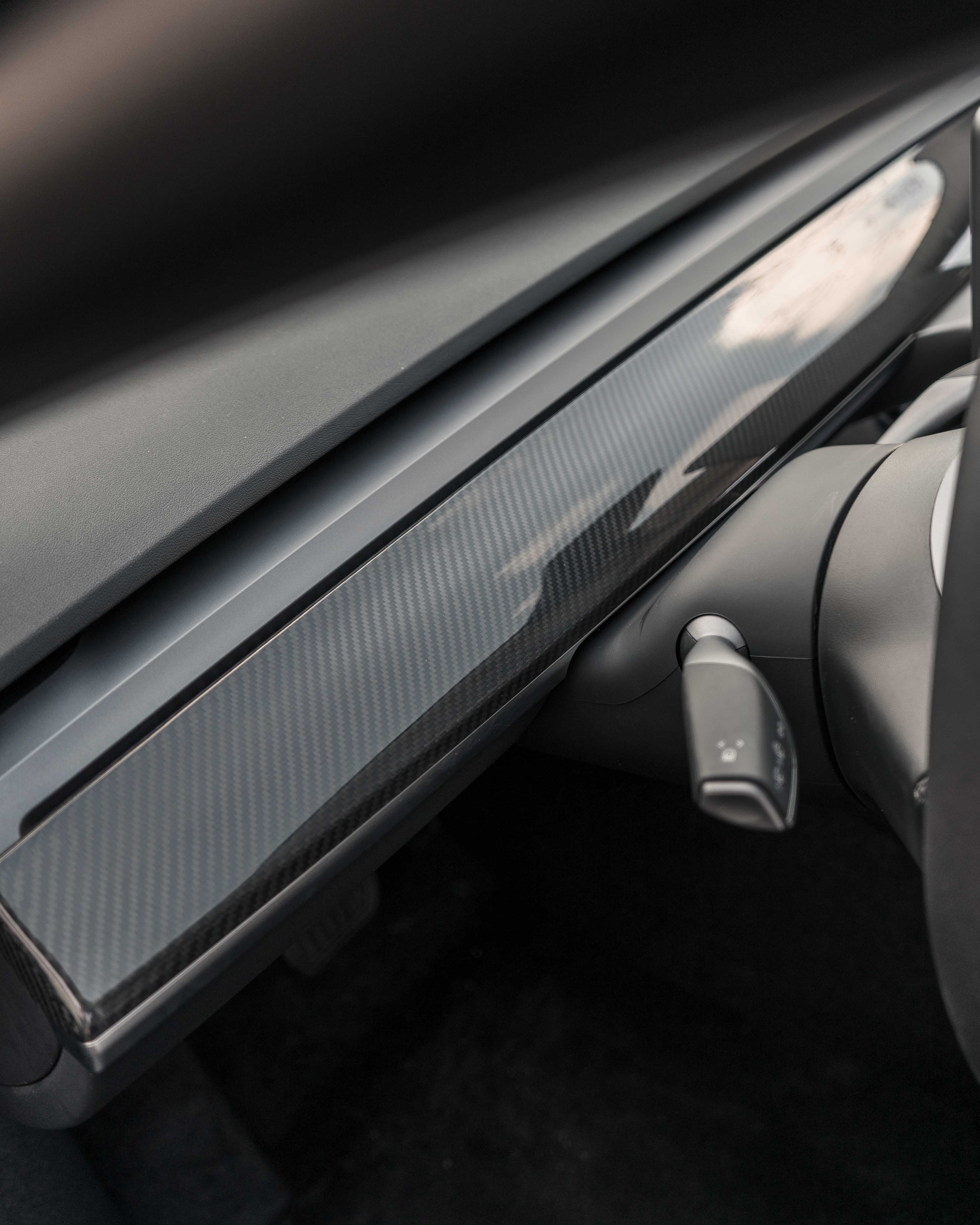 TESLA MODEL 3 & Y REAL CARBON FIBER MATTE OR GLOSS DASHBOARD COVER ...
