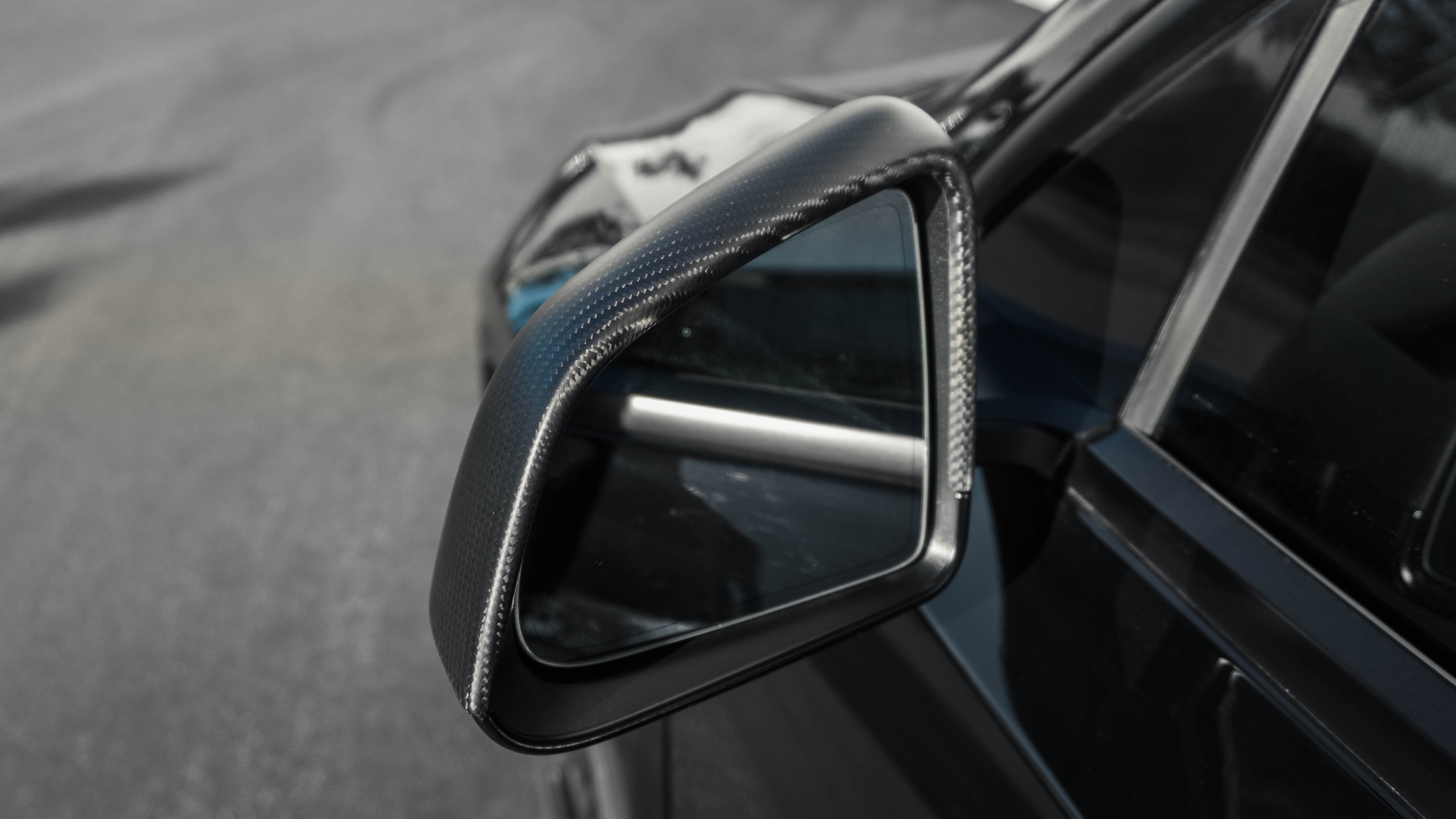 TESLA MODEL Y REAL CARBON FIBER SIDE REAR VIEW MIRROR CAP COVERS IN MA ...